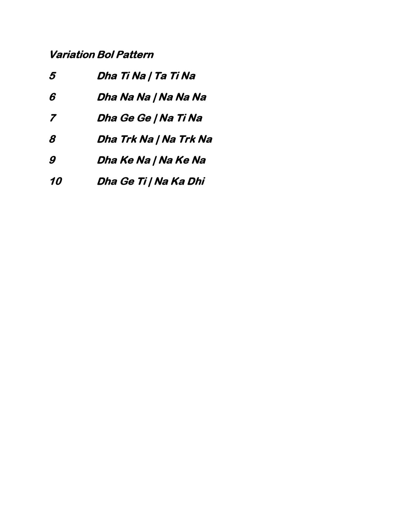 Dadra Taal 6 Beats: 10 Amazing Theka Variations for Tabla Practice ...